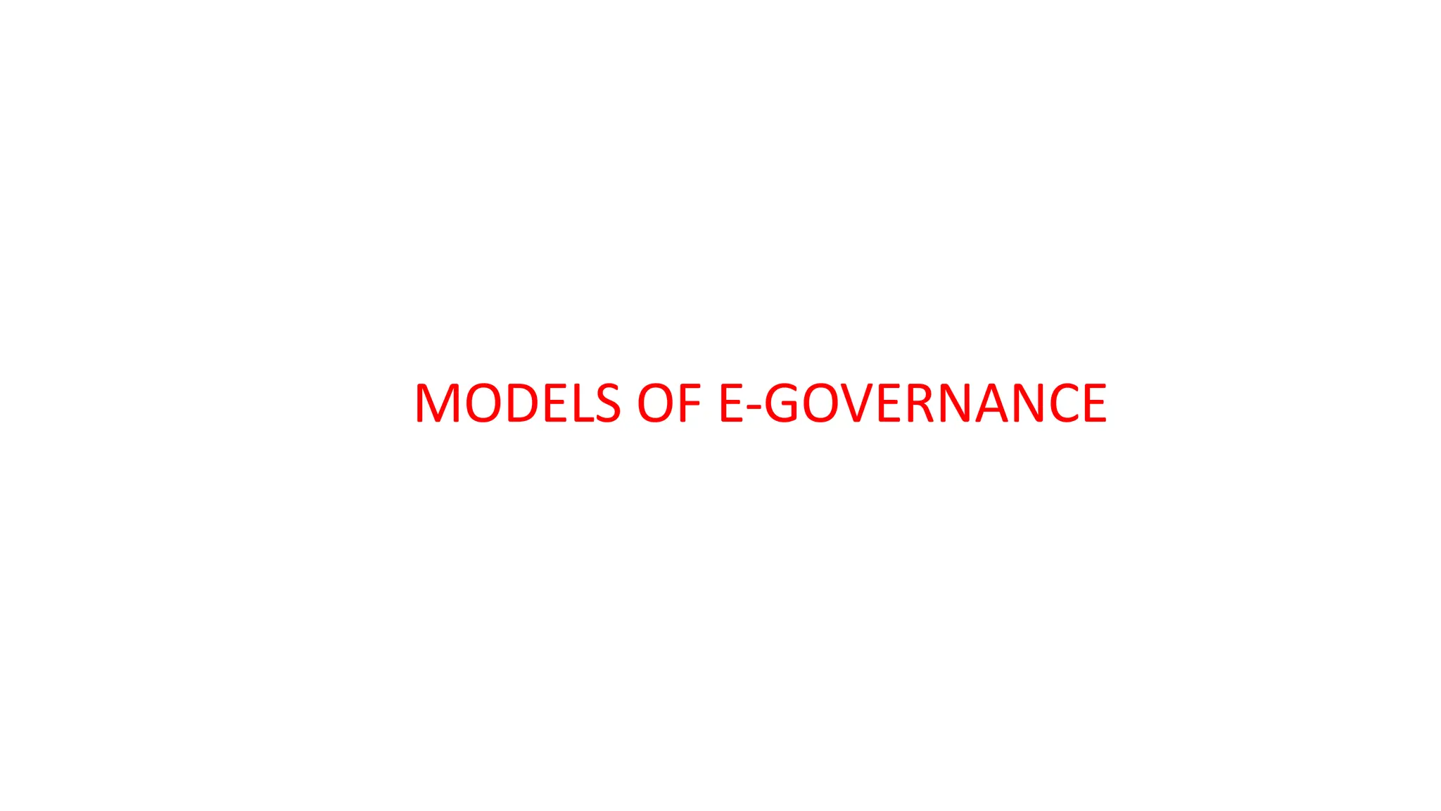 Presentation on Models of E-Governance .pptx