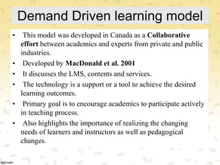 Models of e-learning | PPT