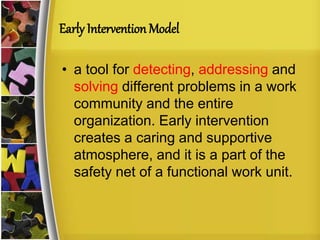 Models of early intervention for students | PPTX
