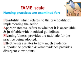 Models of Evidence Base Practice PPT use in ANP, Education subject | PPT