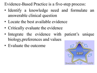 Models of Evidence Base Practice PPT use in ANP, Education subject | PPT