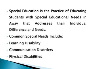 Models of education | PPTX | Special Education | Education