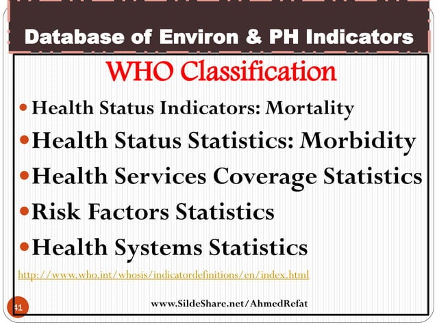 Models of environmental health indicators | PDF