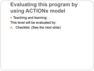 Models of evaluation in educational technology | PPT