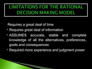 Models of Financial Decision Making in Education | PPT