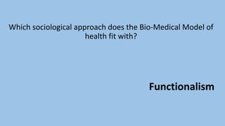 Lesson five - Models of health | PPTX