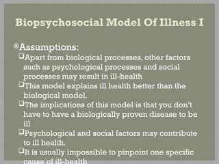 Models of Healths and illnesses advanced | PPT