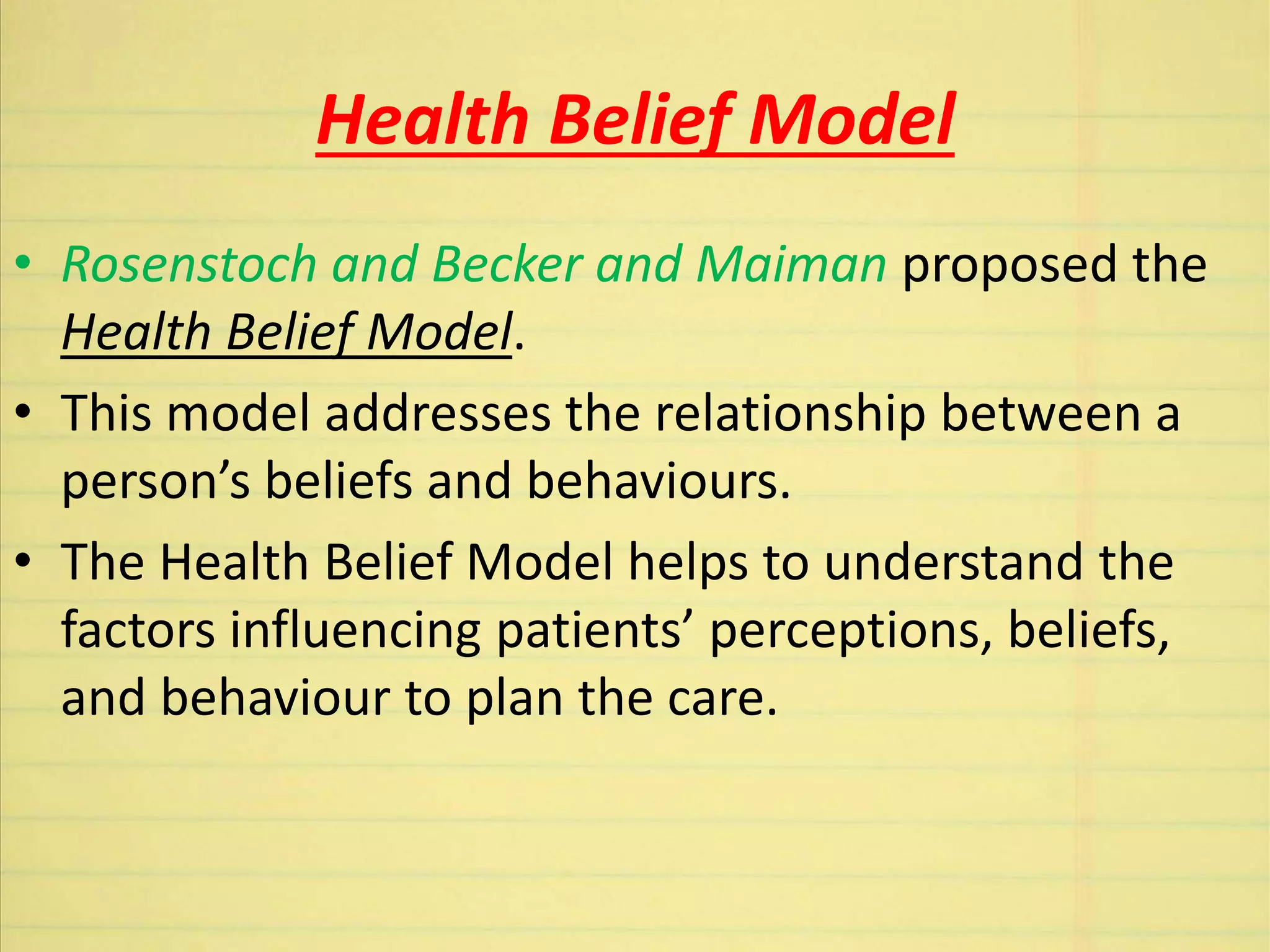 Models of health and illness | PPTX
