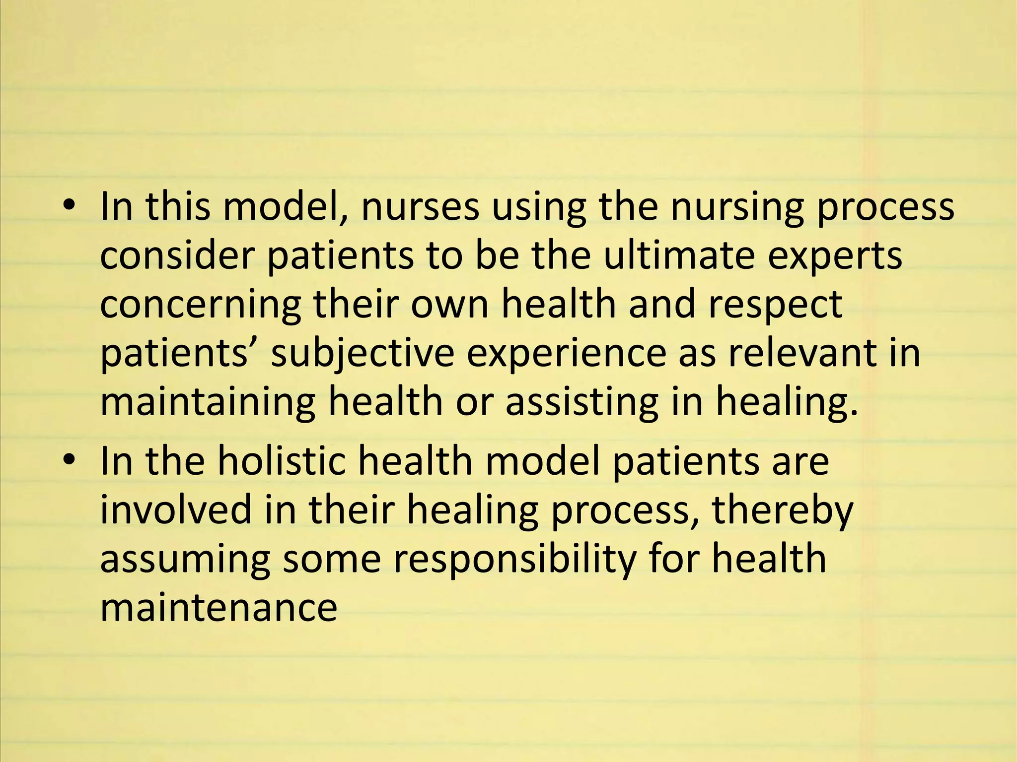 Models of health and illness | PPTX