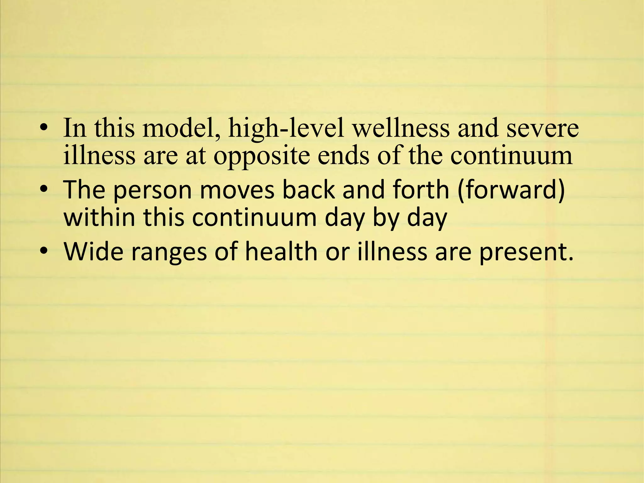 Models of health and illness | PPTX