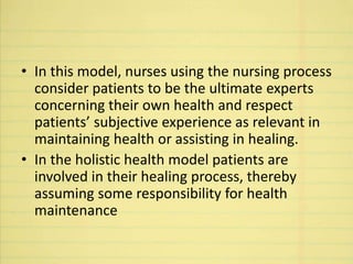 Models of health and illness | PPTX