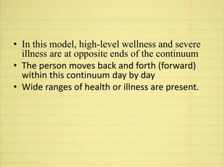 Models of health and illness | PPTX