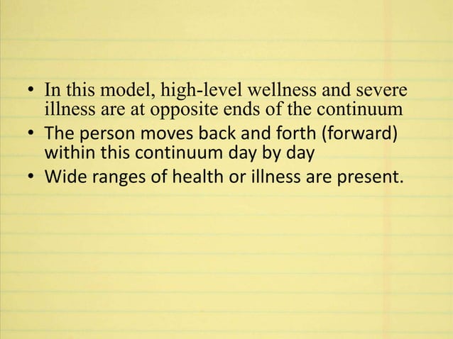 Models of health and illness | PPTX
