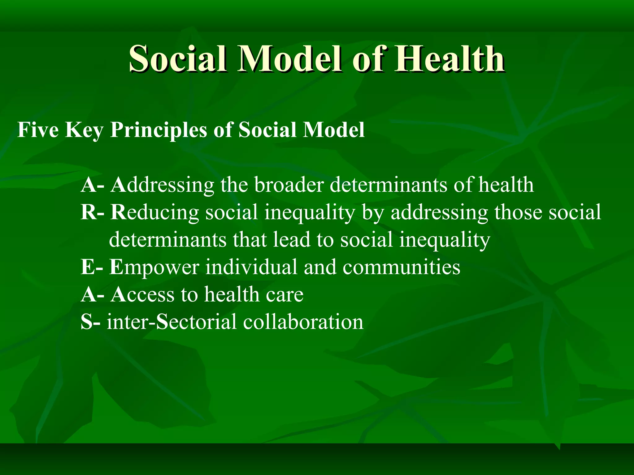 Models of health and illness | PPT