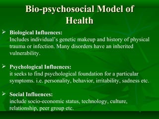 Models of health and illness | PPT