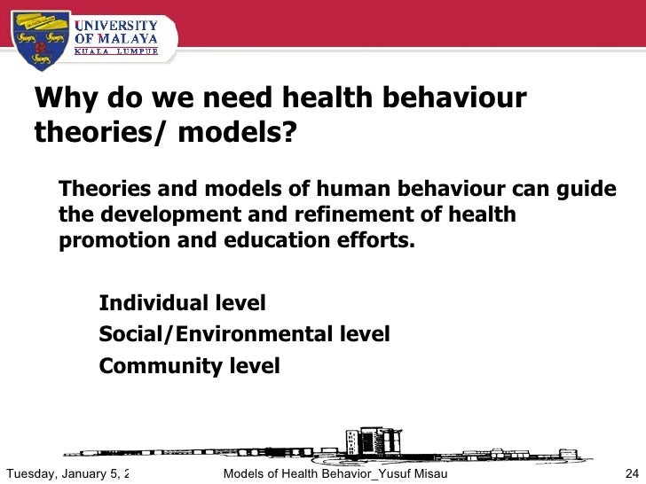 Models Of Health Behaviors By Yusuf Abdu Misau