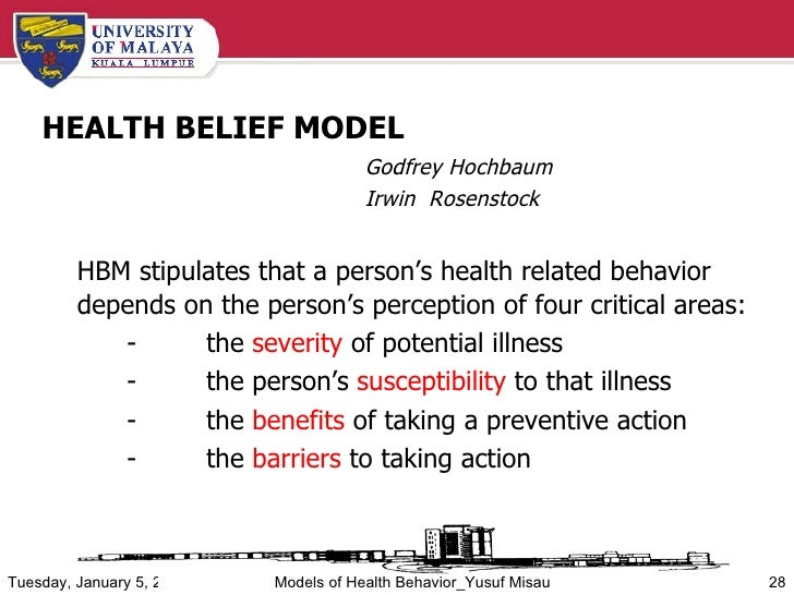 Models Of Health Behaviors By Yusuf Abdu Misau