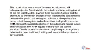 Models of human resource management | PPT