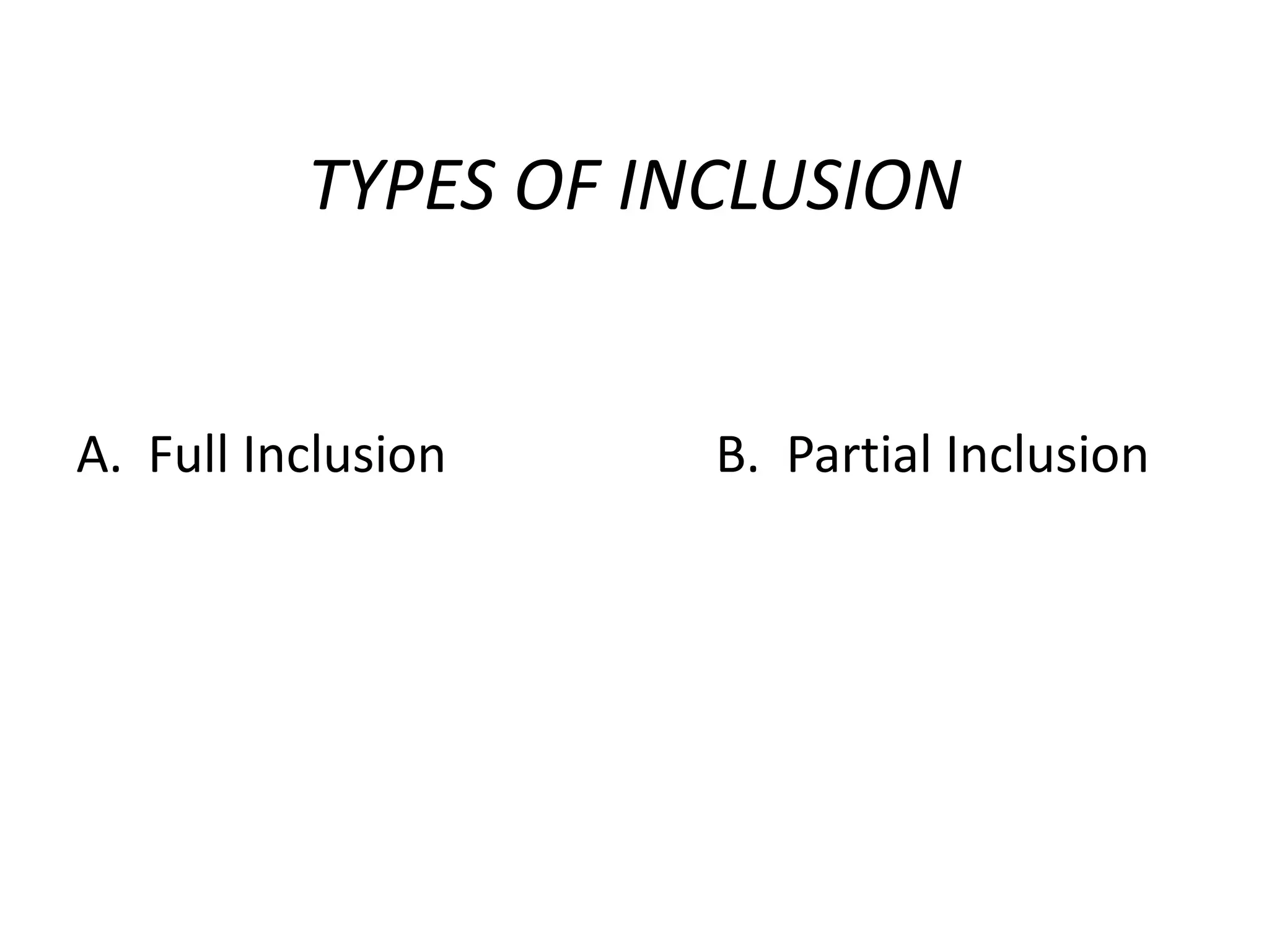 Models of inclusive education | PPTX