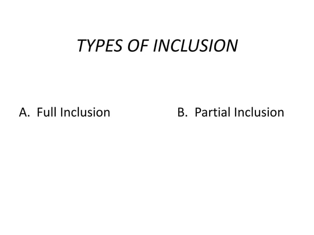 Models of inclusive education | PPTX | Special Education | Education