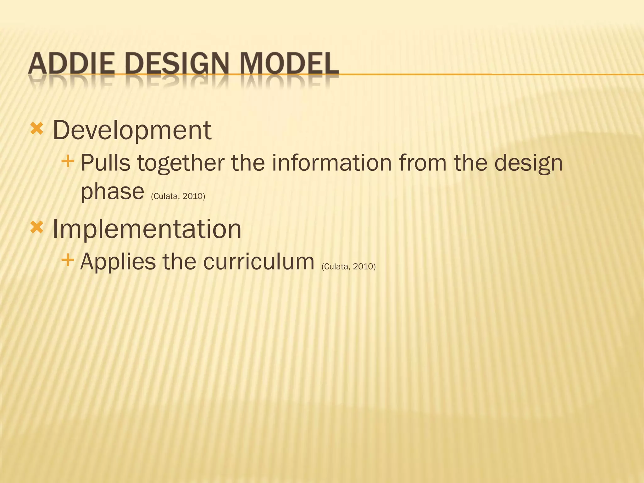 Models of Instructional Design | PPS