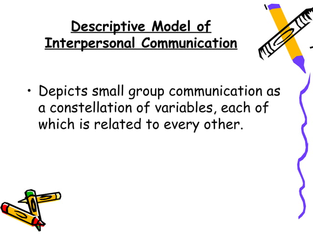 Models of interpersonal communications | PPT | Science