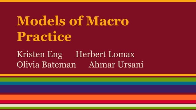 Models of macro practice | PPT