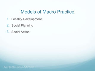 Models of macro practice | PPT
