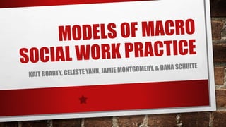 SIUE SOCW 502 Models of Macro Social Work Practice | PPT