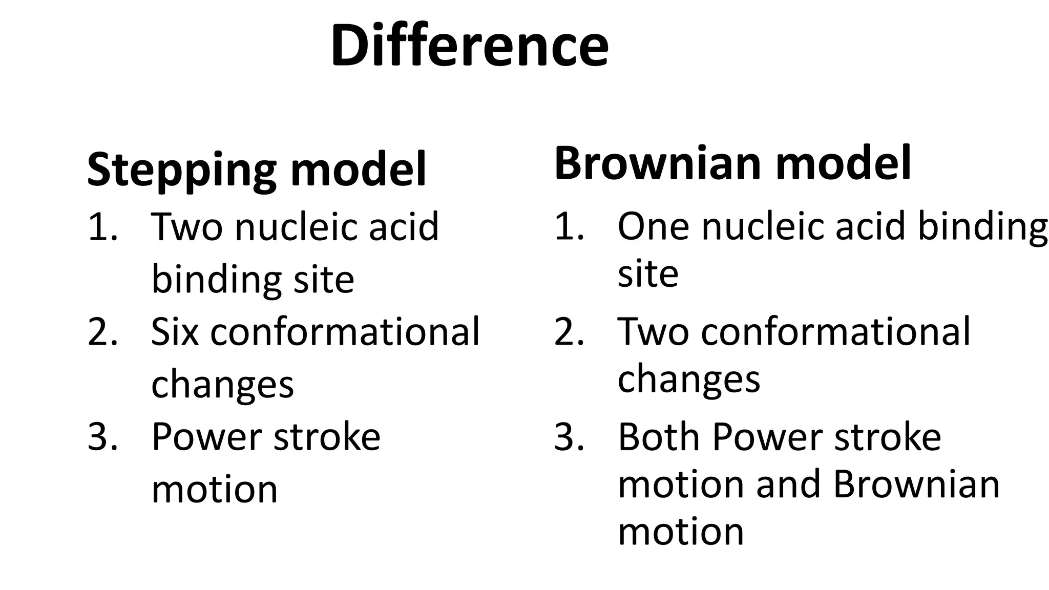 Models of mechanism of dna helicase action | PPTX