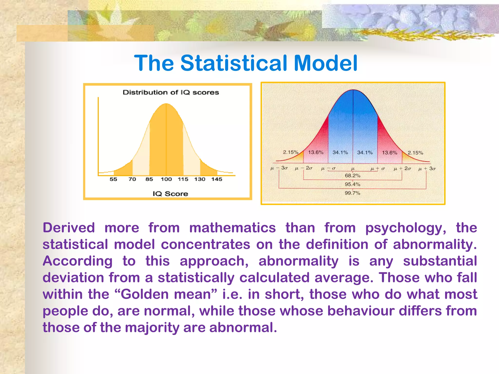Models of mental health & illness | PPTX