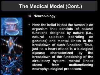 Models of mental health & illness | PPTX