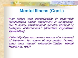 Models of mental health & illness | PPTX