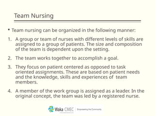 Models of Nursing Care Delivery.pptx | Parenting Babies and Toddlers ...