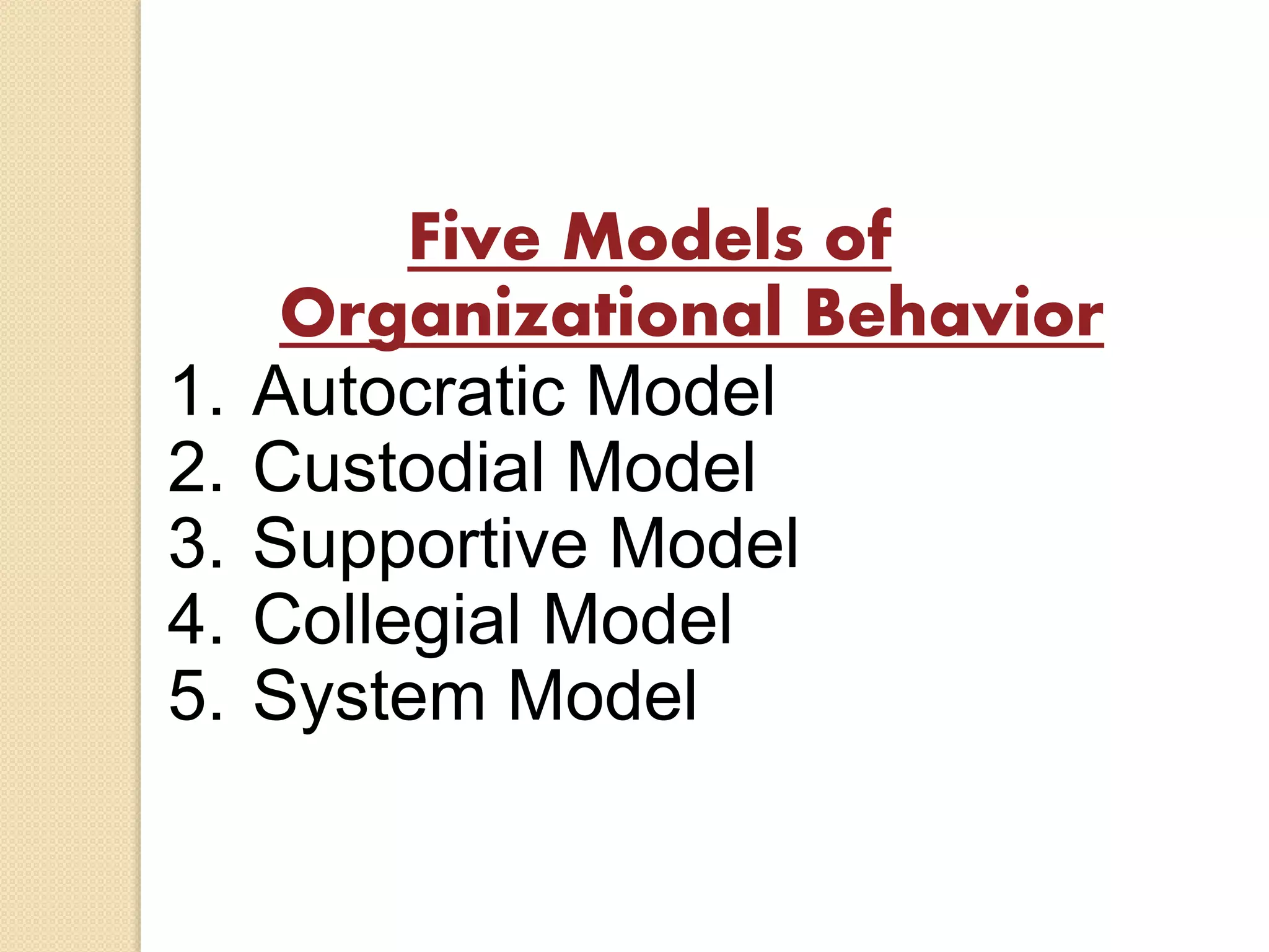 Models of ob | PPT