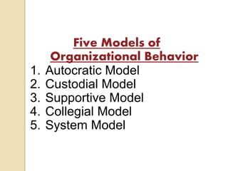 Models of ob | PPT