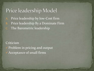 Models of oligopoly | PPTX