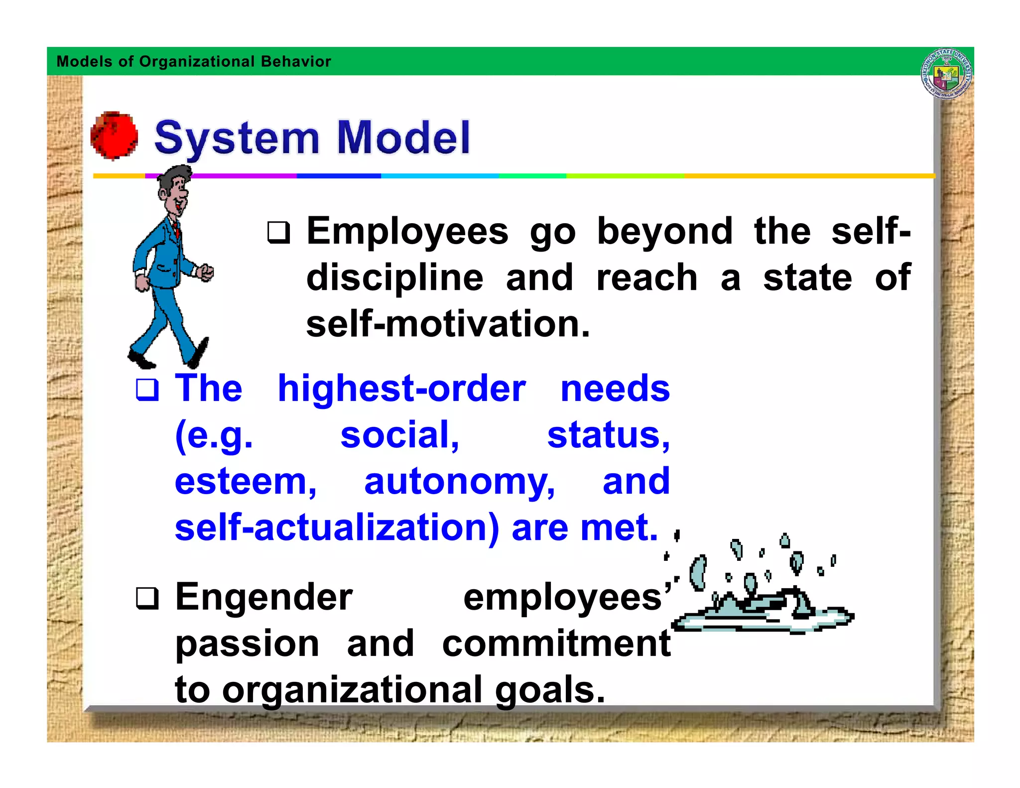 Models Of Organizational Behavior | PDF
