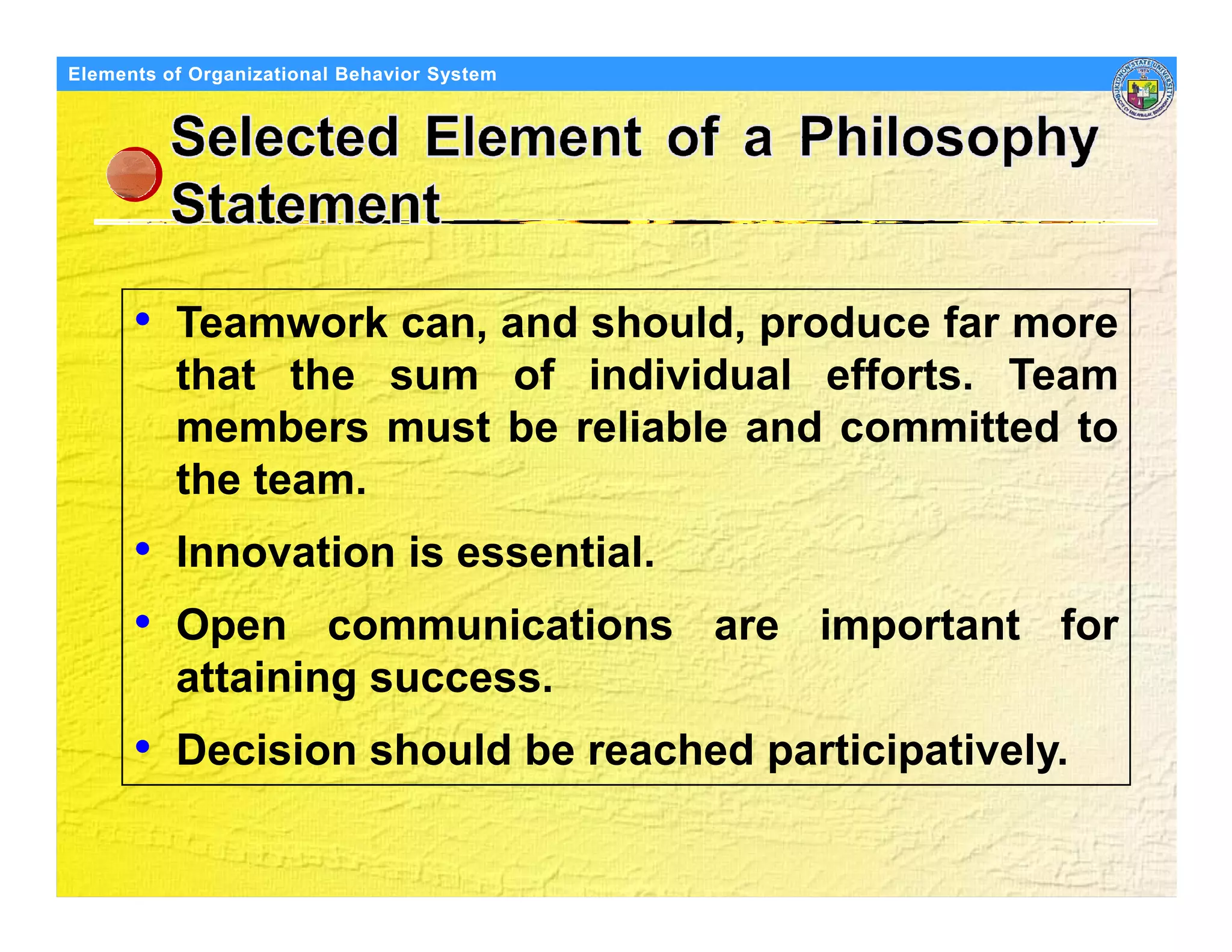 Models Of Organizational Behavior | PDF