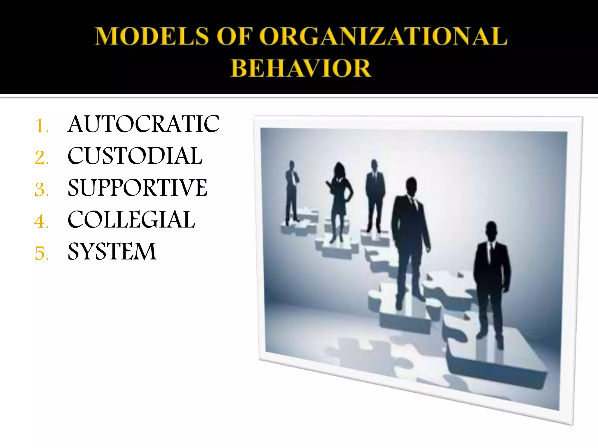 Models of organizational behavior - The System Model | PPTX