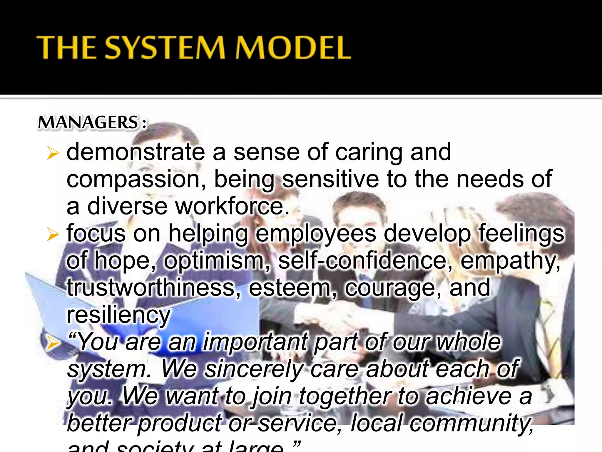 Models of organizational behavior - The System Model | PPTX
