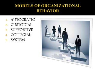 Models of organizational behavior - The System Model | PPTX