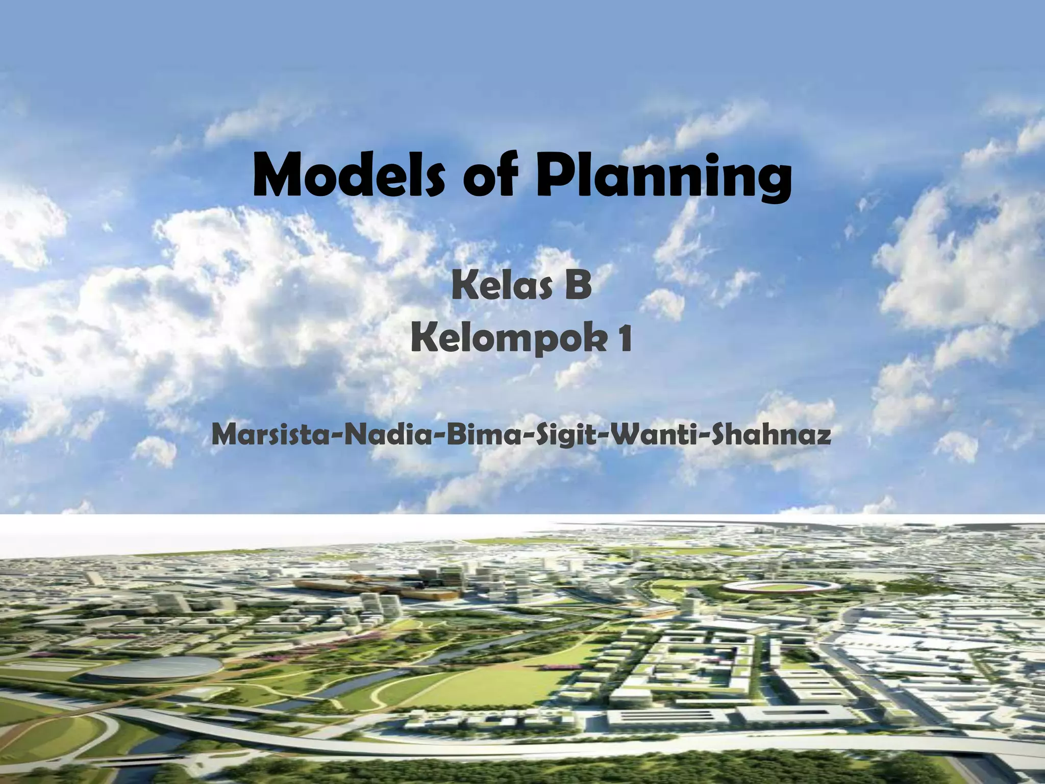 Models of planning | PPT