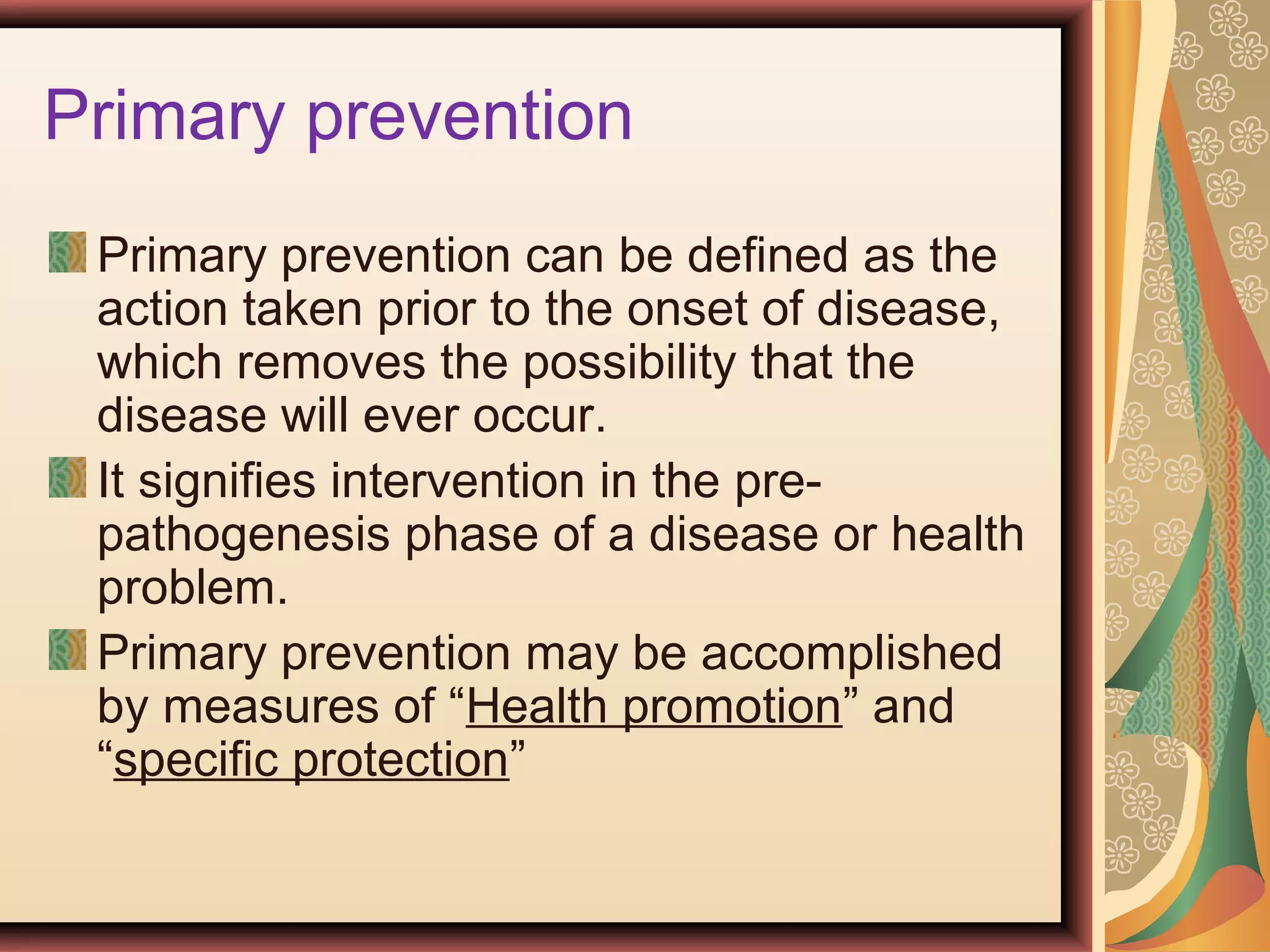 Models of prevention | PPT