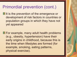 Models of prevention | PPT