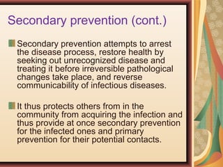 Models of prevention | PPT