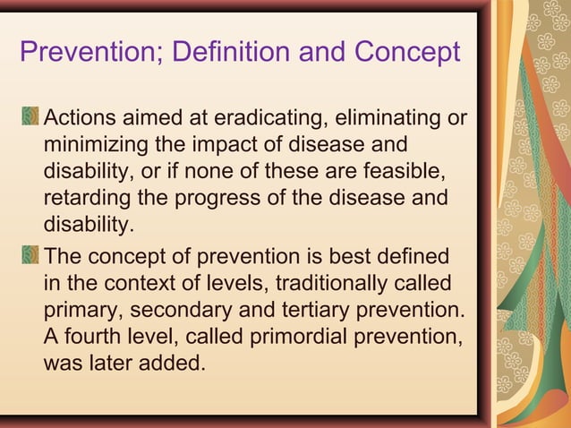 Models of prevention | PPT