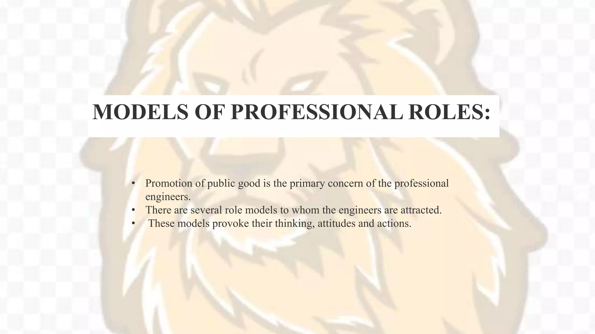 Models of professional roles | PPTX