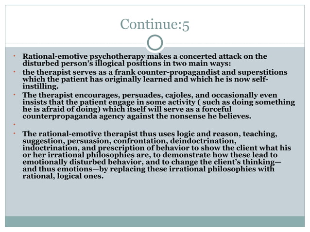 Models of psychotherapy | PPT