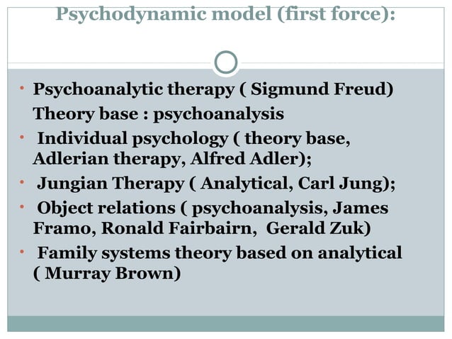 Models of psychotherapy | PPT